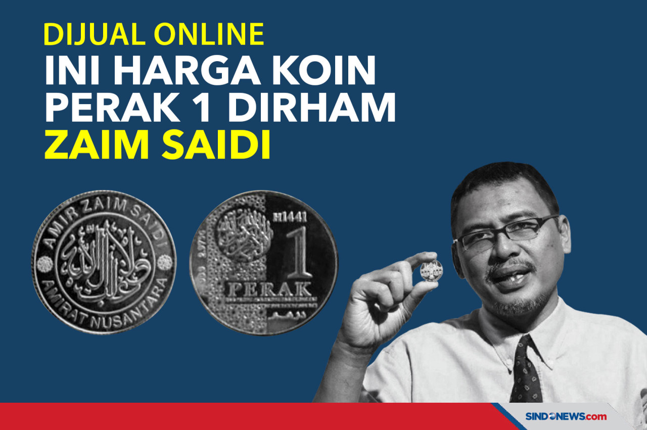 SINDOgrafis: Dijual Online, ini Harga Koin Perak 1 Dirham Zaim Saidi