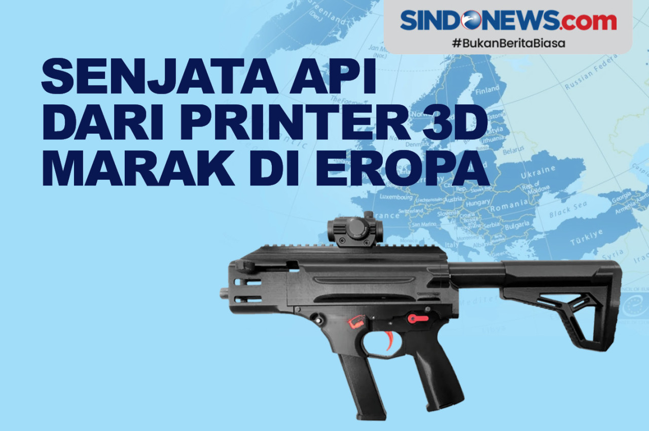 SINDOgrafis: Senjata Api dari Printer 3D Marak di Eropa