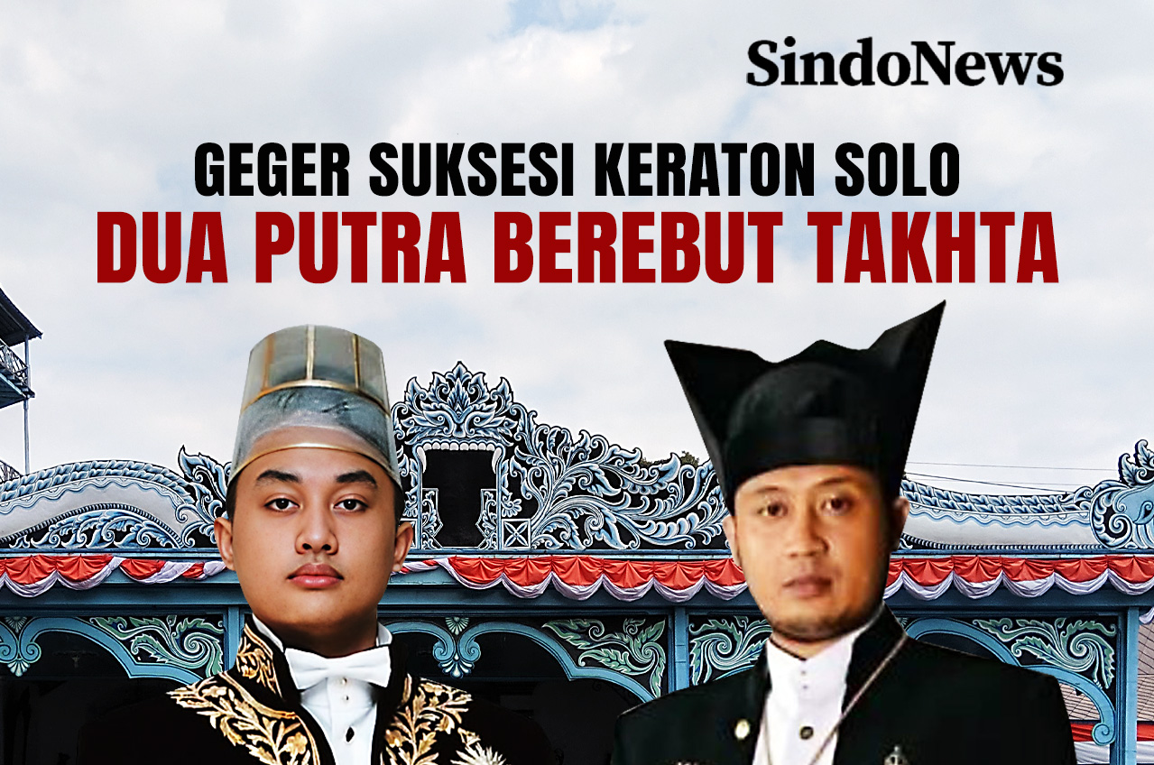 SINDOgrafis: Geger Suksesi Keraton Solo: Dua Putra Berebut Takhta