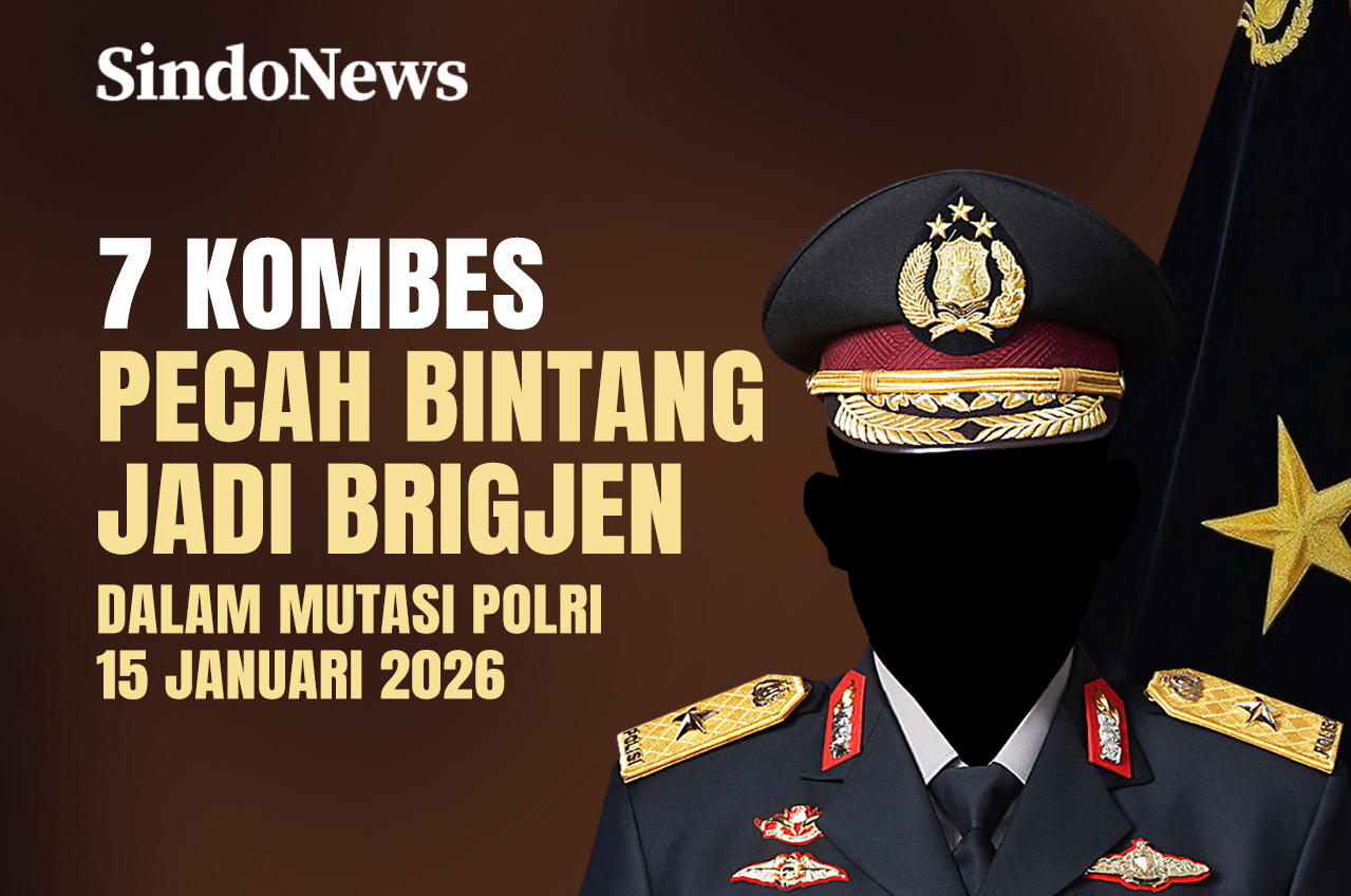 SINDOgrafis: 7 Kombes Pecah Bintang Jadi Brigjen Dalam Mutasi Polri ...