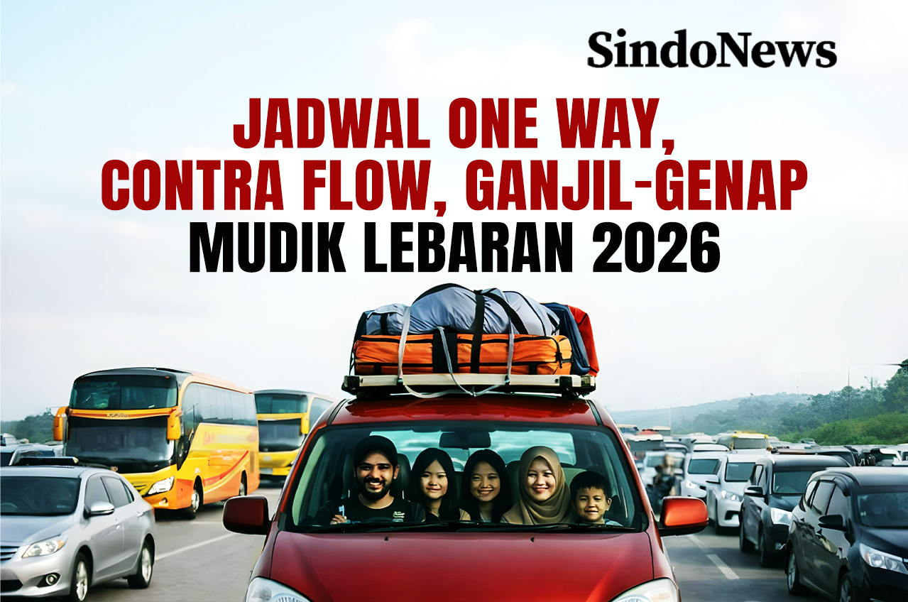 SINDOgrafis: Jadwal One Way, Contra Flow, dan Ganjil-Genap Mudik ...