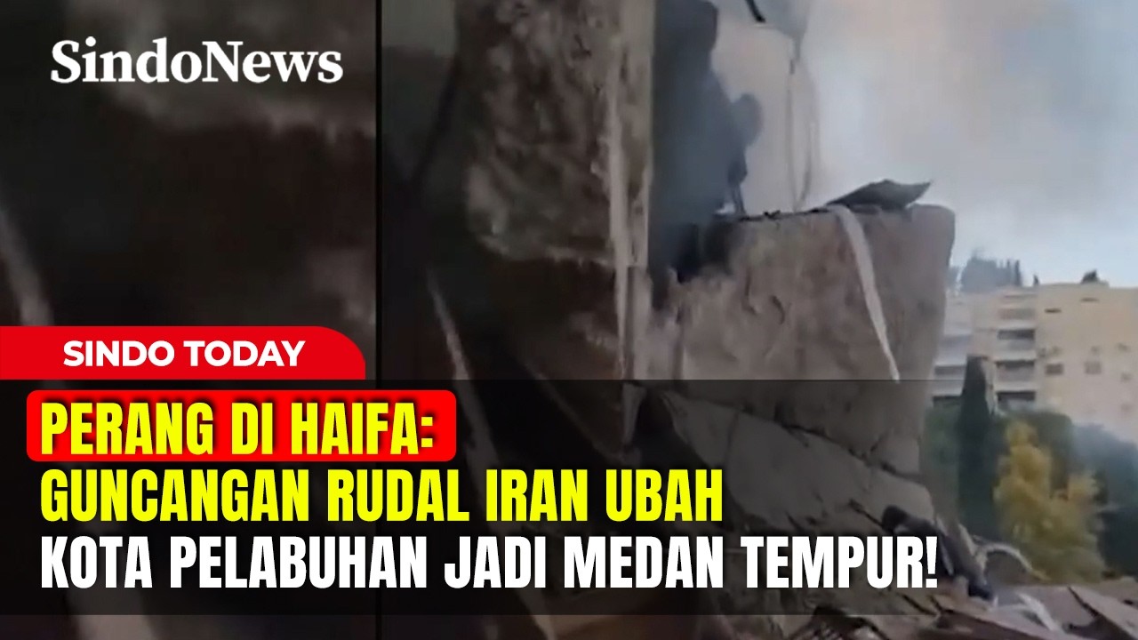 VIDEO: PERANG DI HAIFA: Guncangan Rudal Iran Ubah Kota Pelabuhan Jadi ...
