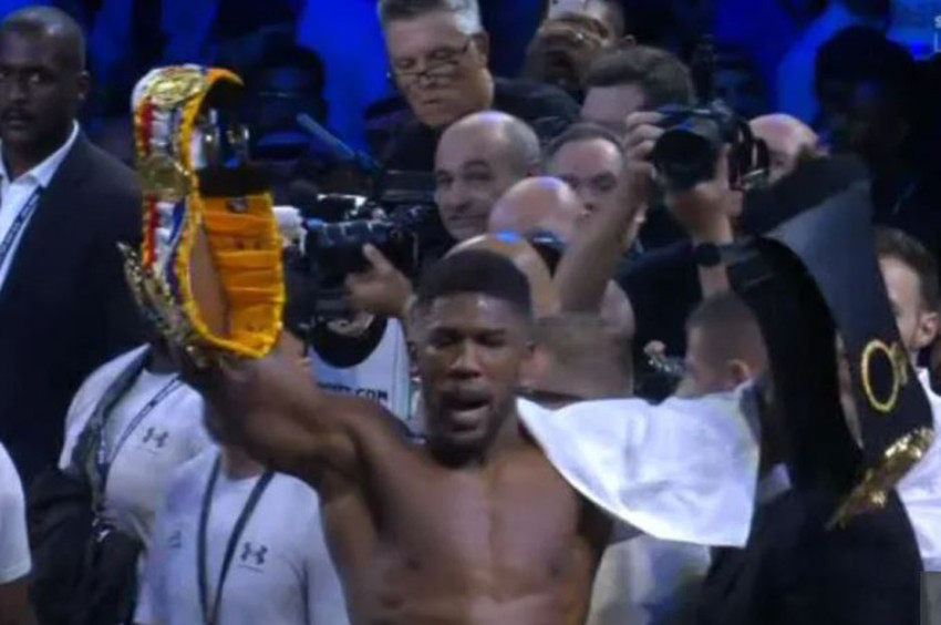 Marah gara-gara Kalah, Anthony Joshua Buang Sabuk Juara Usyk Keluar Ring